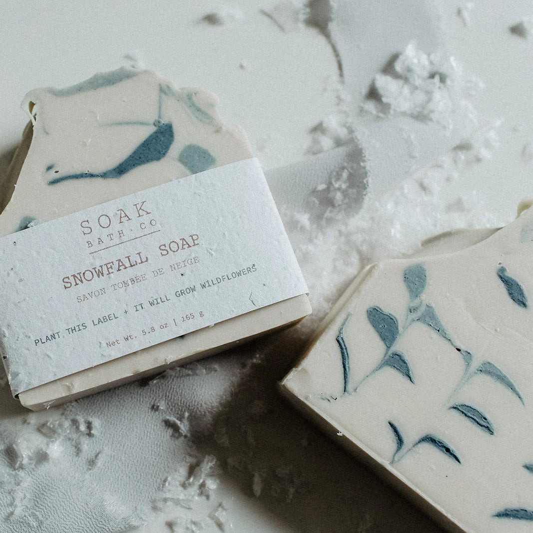 SOAK Snowfall Soap Bar – Timothy Daniels Clothing Co.